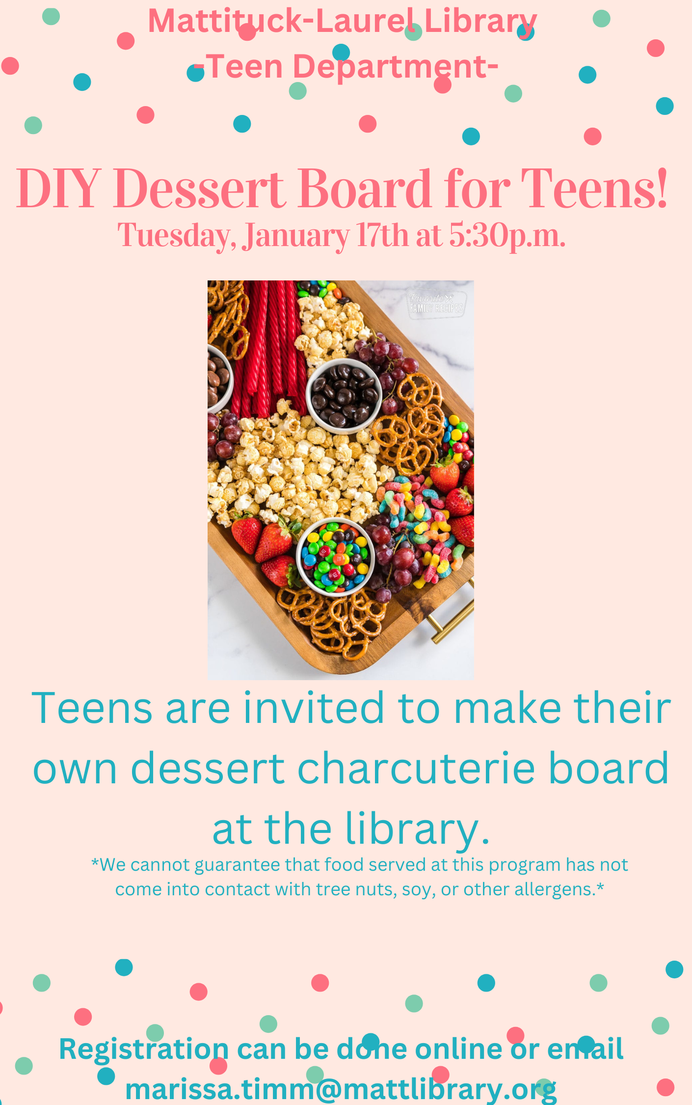 Make Your Own Dessert Board! | Mattituck-Laurel Library